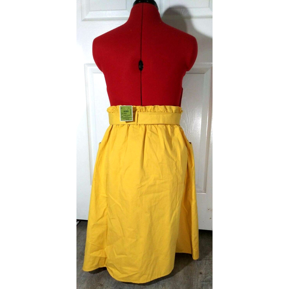 Sadie And Love Skirts Nwt Sadie Love Womens Aline Midi Skirt Mustard Yellow Cottagecore Size M